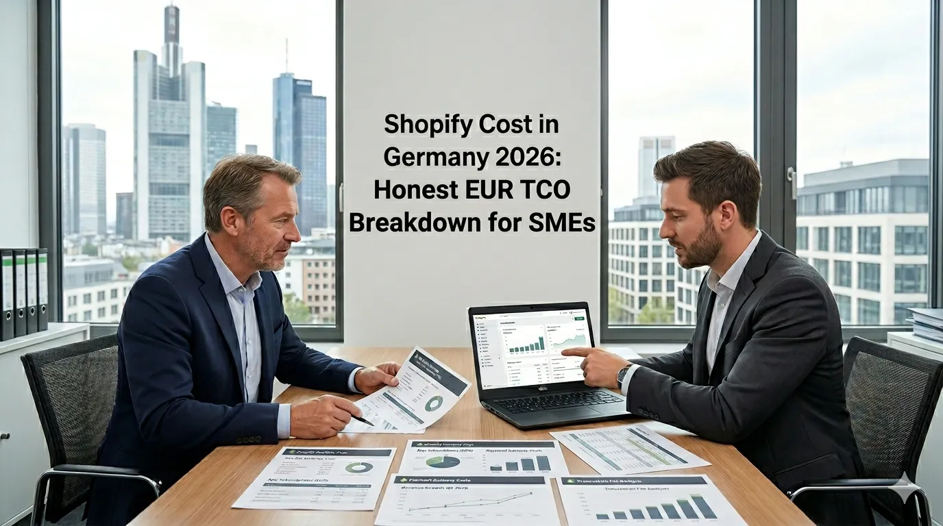Shopify Cost Germany 2026: Honest EUR TCO Breakdown by Tier